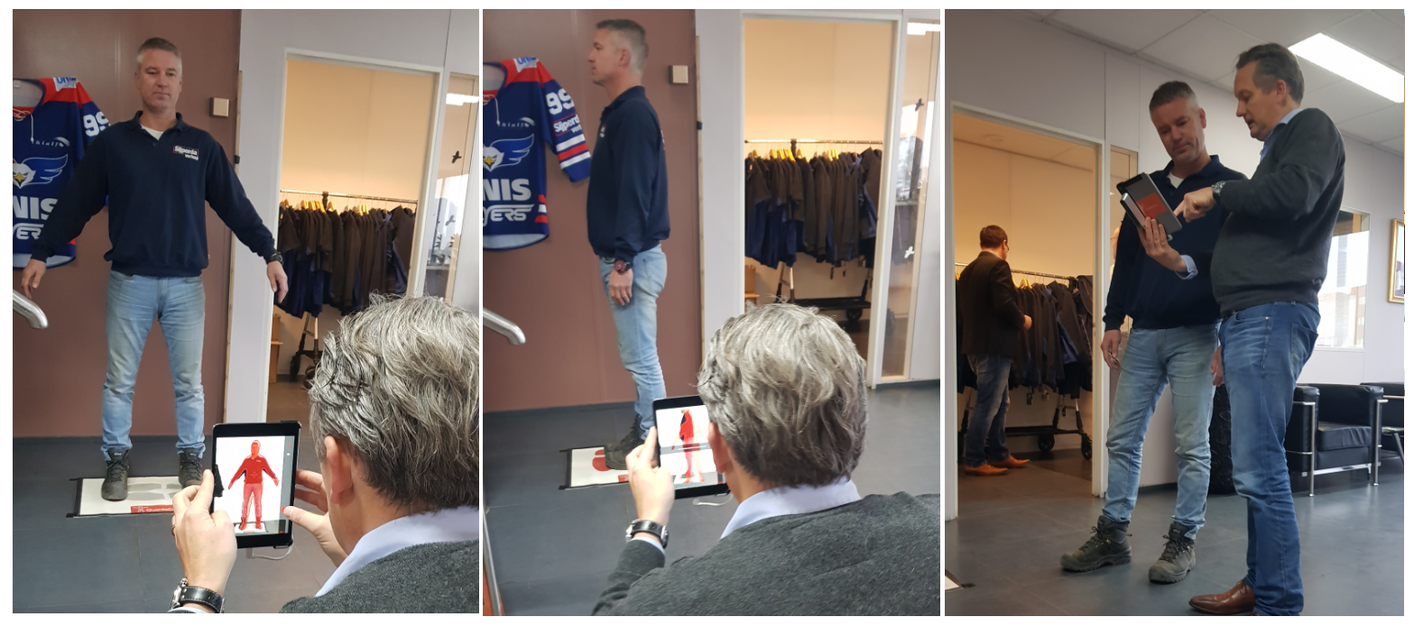 Digitaal kleding passen bij Sijperda Verhuur!